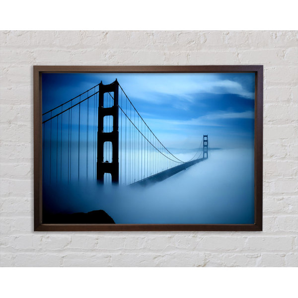 Ebern Designs Golden Gate Bridge Fog - Einzelne Bilderrahmen Kunstdrucke auf Leinwand | Wayfair.de